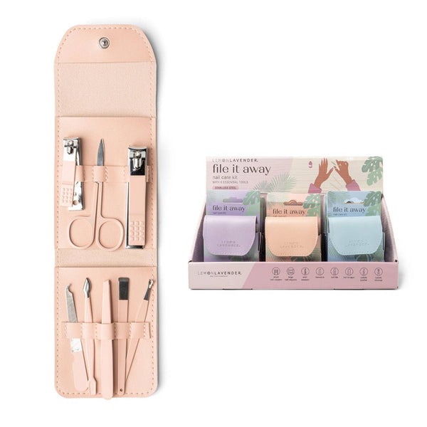 DM Merchandising Lemon Lavender File It Away Nail Care Kit - Adorn